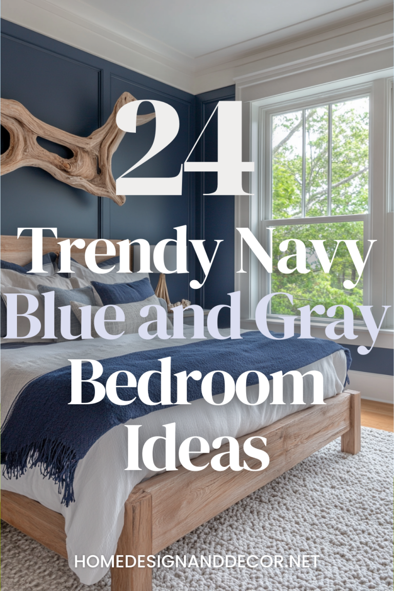 27 Dreamy Navy Blue and Gray Bedroom Ideas 2025 – Home Design & Decor